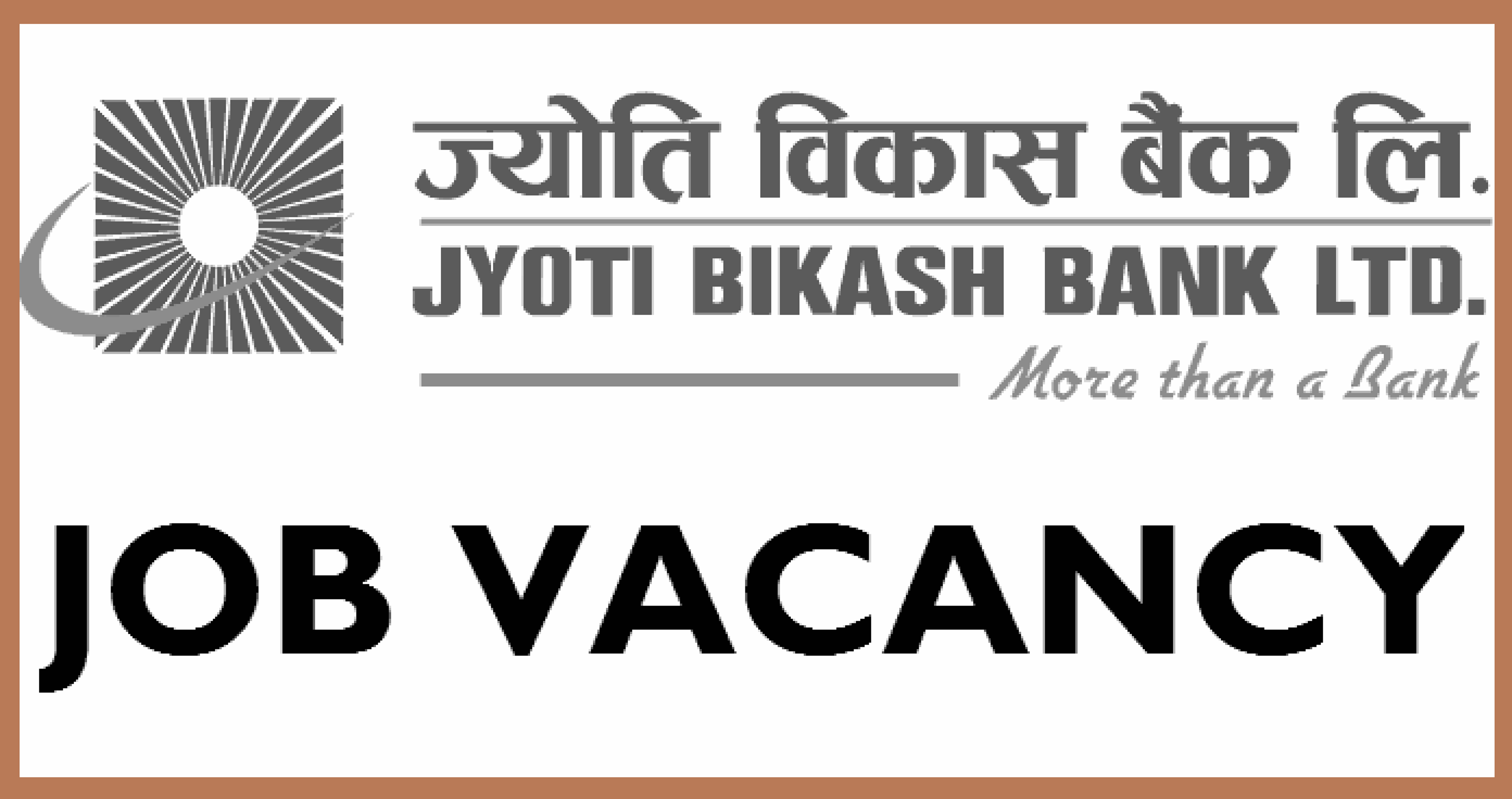 Jyoti Bikash Bank Limited Vacancy for Junior Assistant - JOBS NOTICES